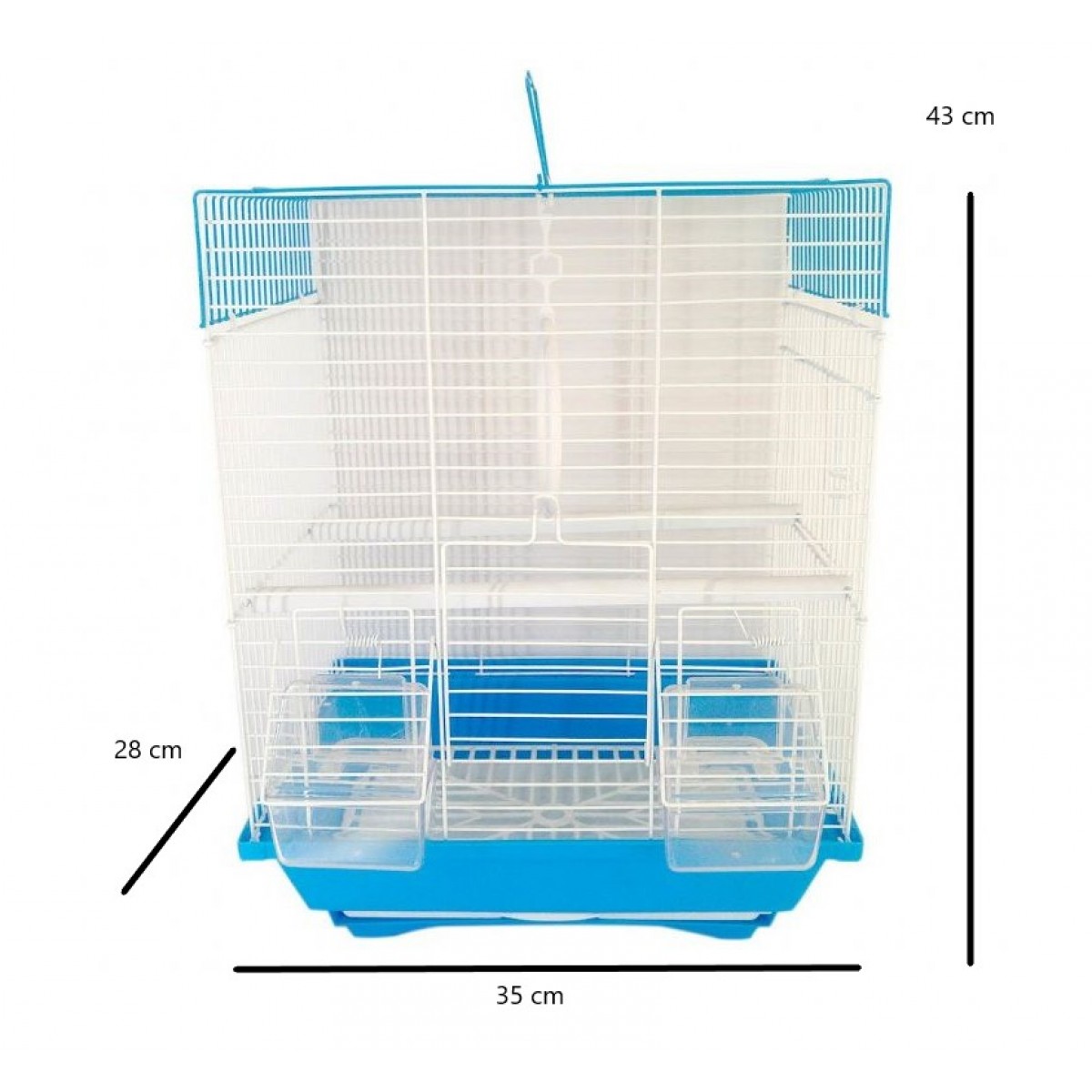 Unibird Düz Çatılı Muhabbet Kuşu Kafesi - Pet Ankara Pet Shop